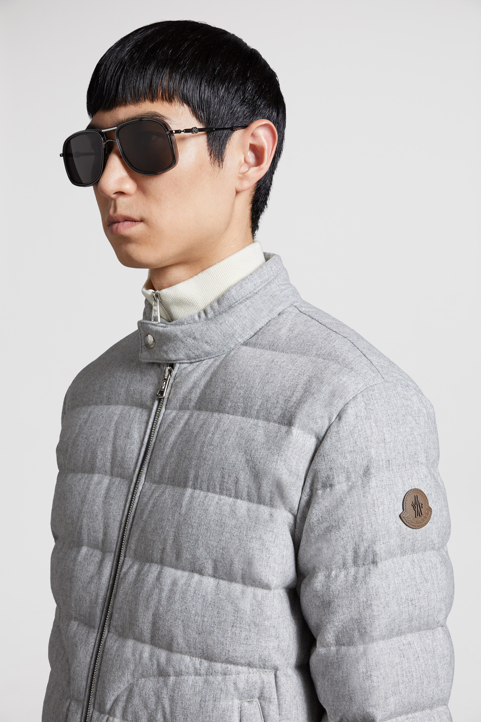 Light Gray Acorus Short Down Jacket - Short Down Jackets for Men ...