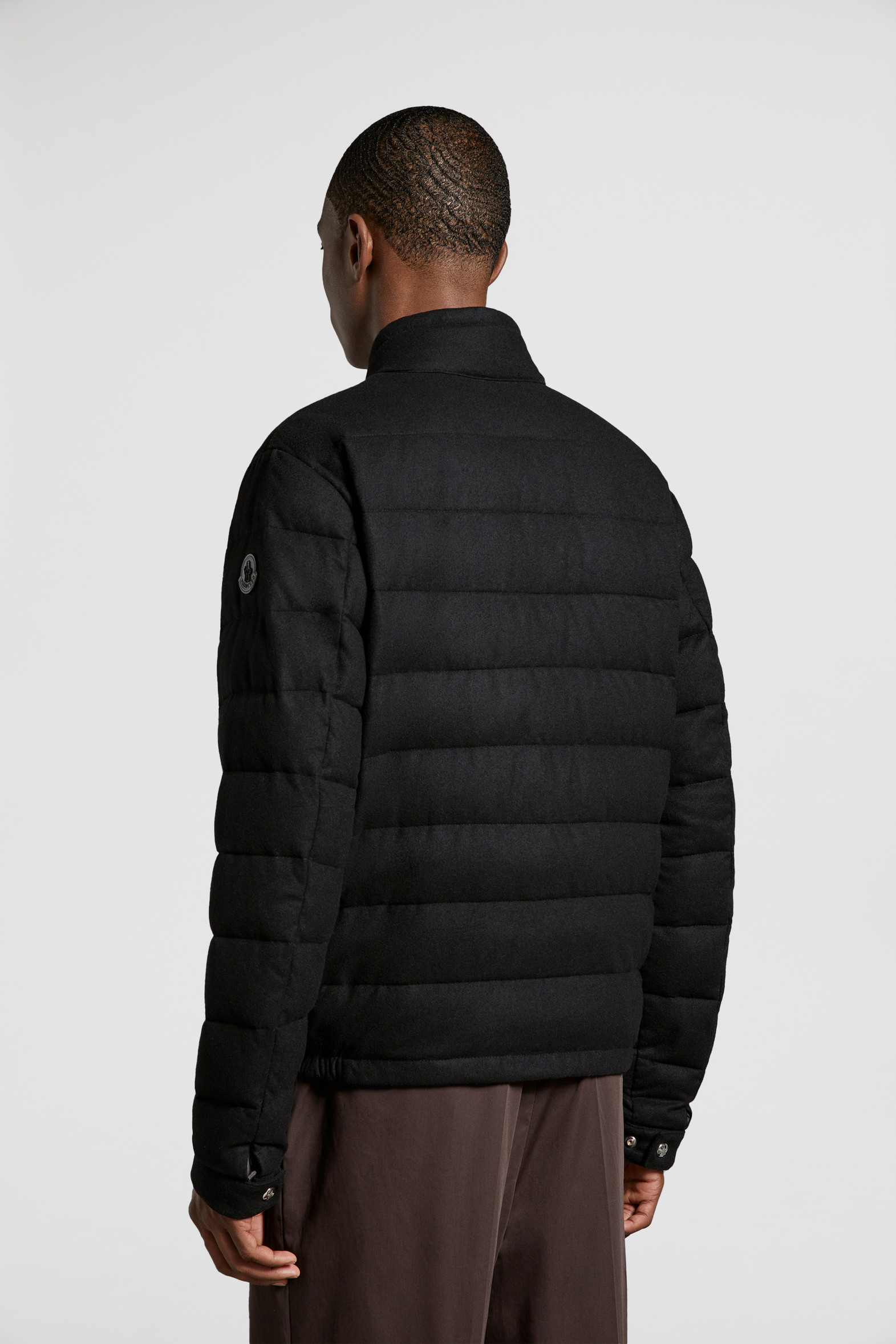 Black Acorus Short Down Jacket - Short Down Jackets for Men | Moncler GB