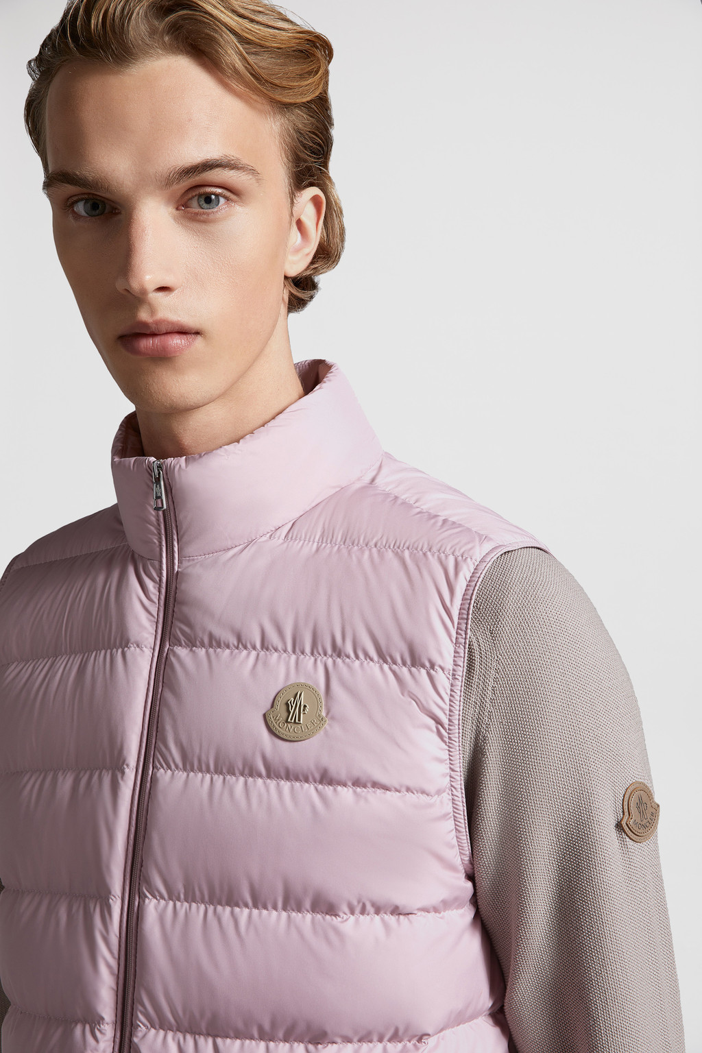 Pink Lechtal Down Gilet - Vests for Men | Moncler SG