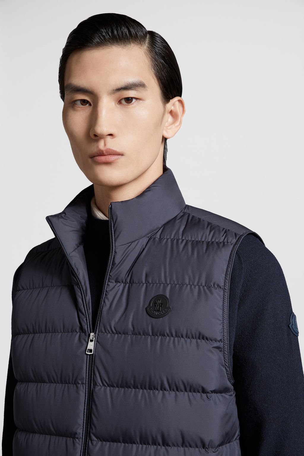 Navy Blue Lechtal Down Gilet - Vests for Men | Moncler DE