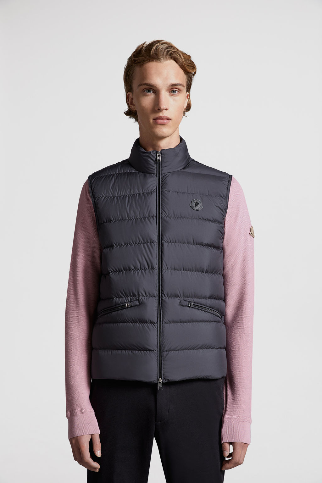 Black Lechtal Down Vest - Vests for Men | Moncler US