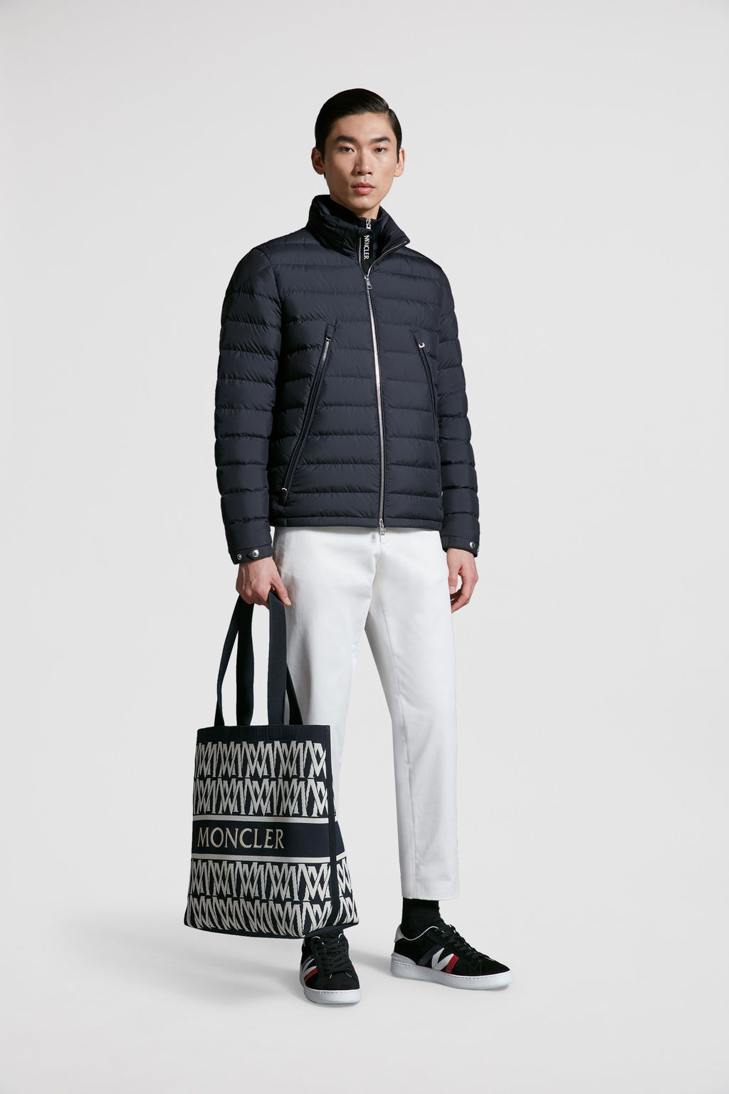 Navy Blue Fuciade Short Down Jacket - Short Down Jackets for Men ...