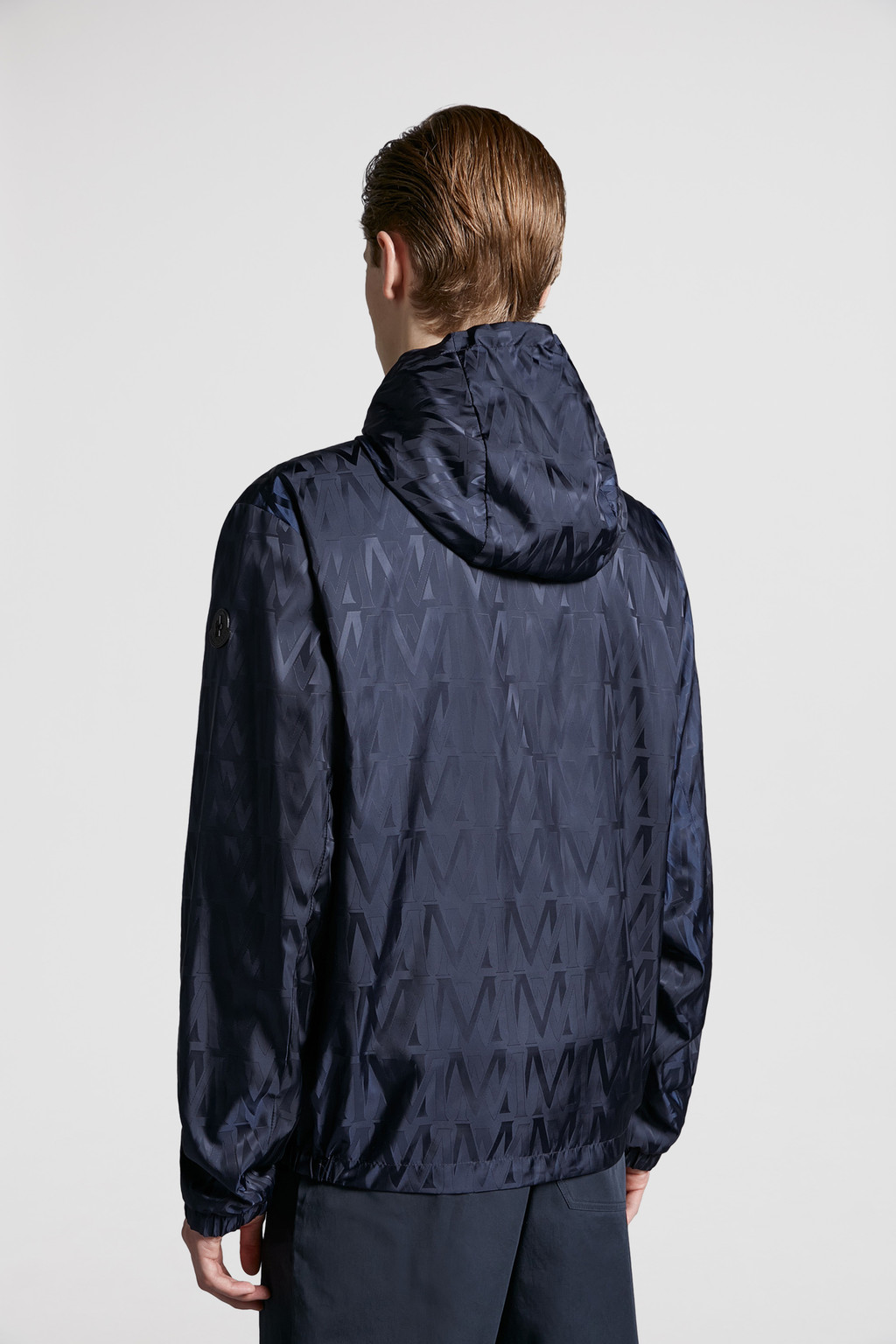 Dark Blue Lepontine Reversible Hooded Jacket - Windbreakers & Raincoats ...