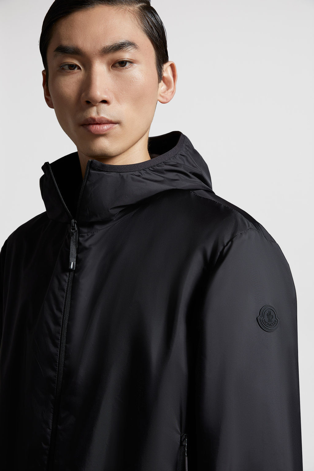 Black Algovia Rain Jacket - Windbreakers & Raincoats for Men | Moncler US