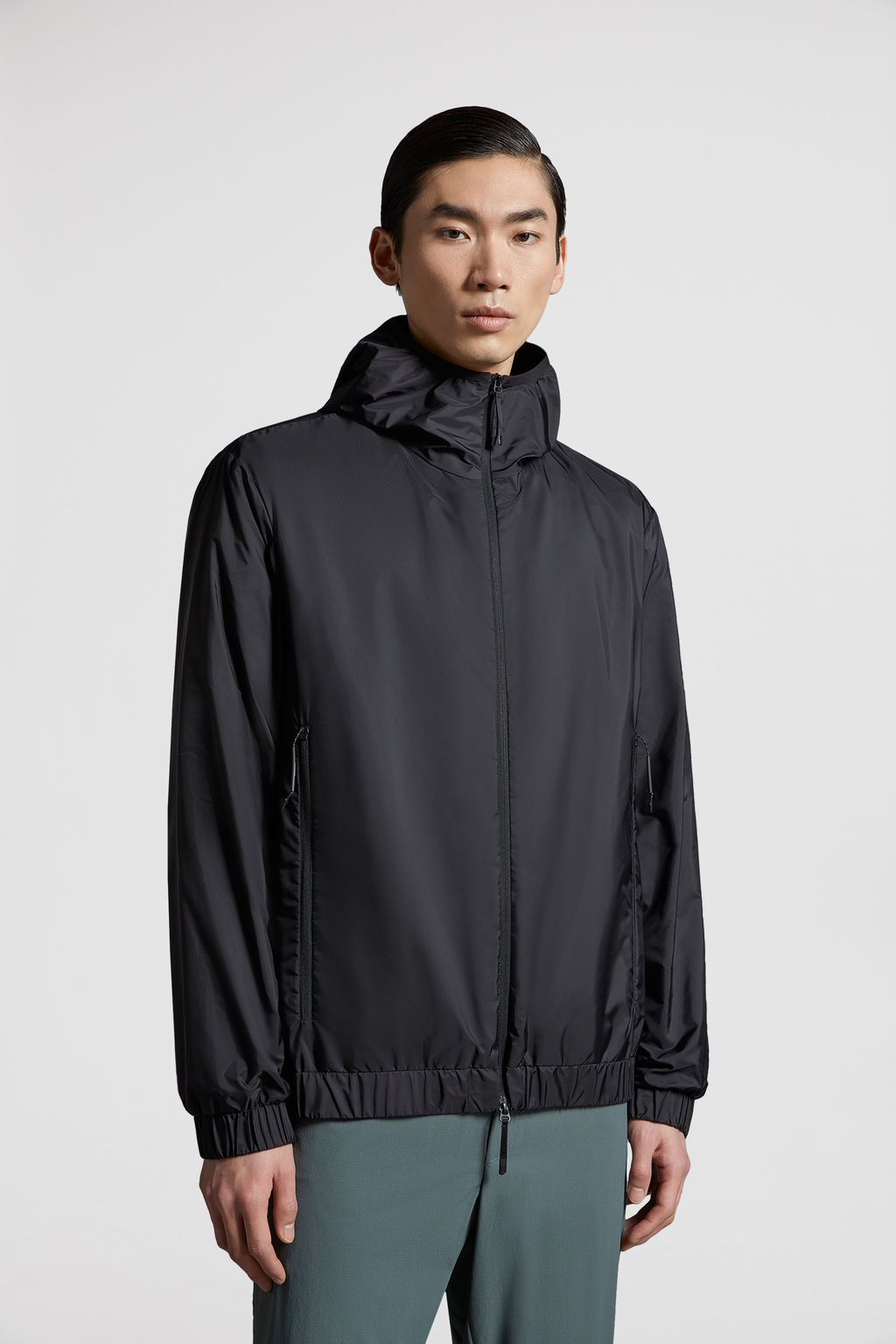 Black Algovia Rain Jacket - Windbreakers & Raincoats for Men | Moncler US