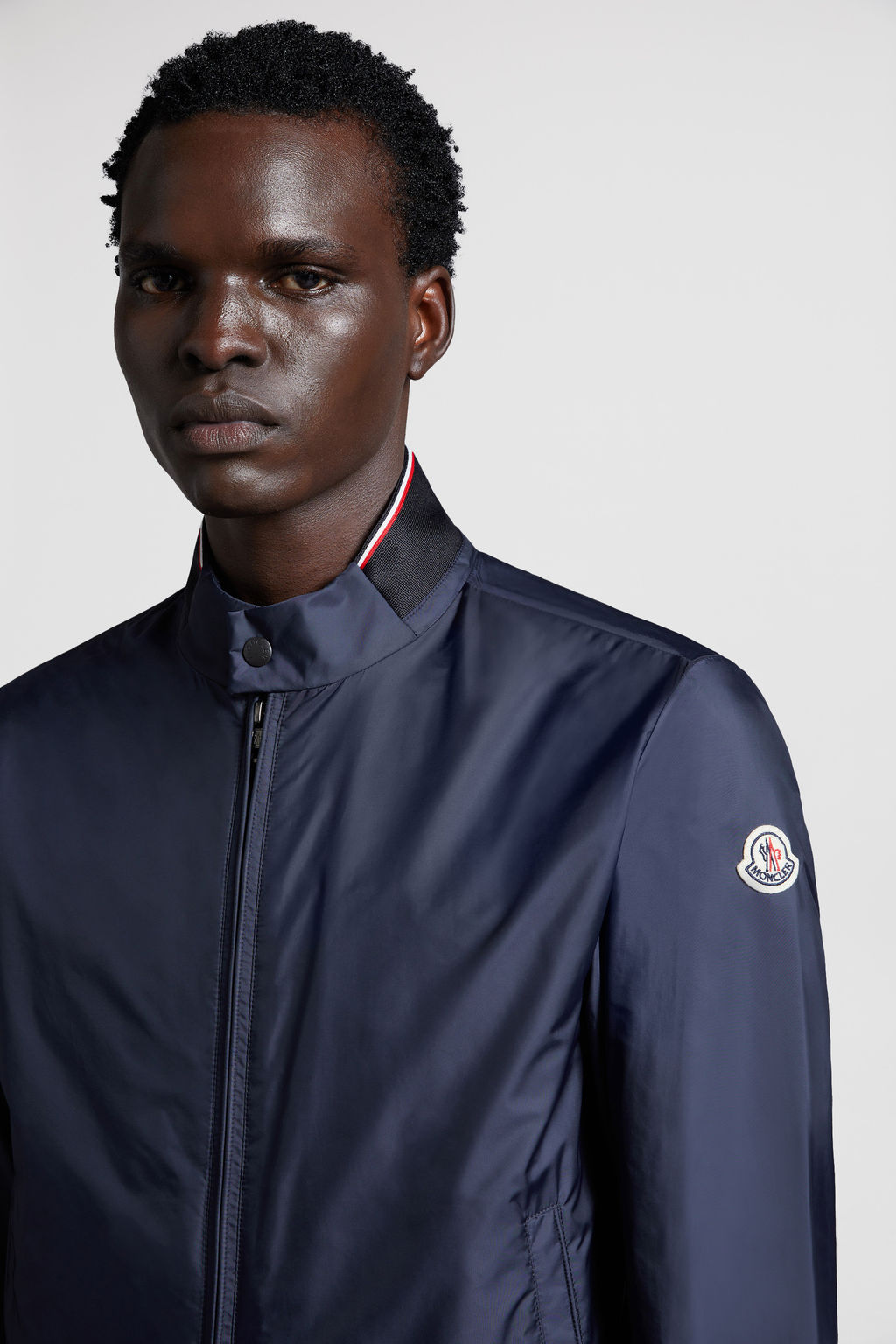 Navy Blue Reppe Rain Jacket - Windbreakers & Raincoats for Men | Moncler US