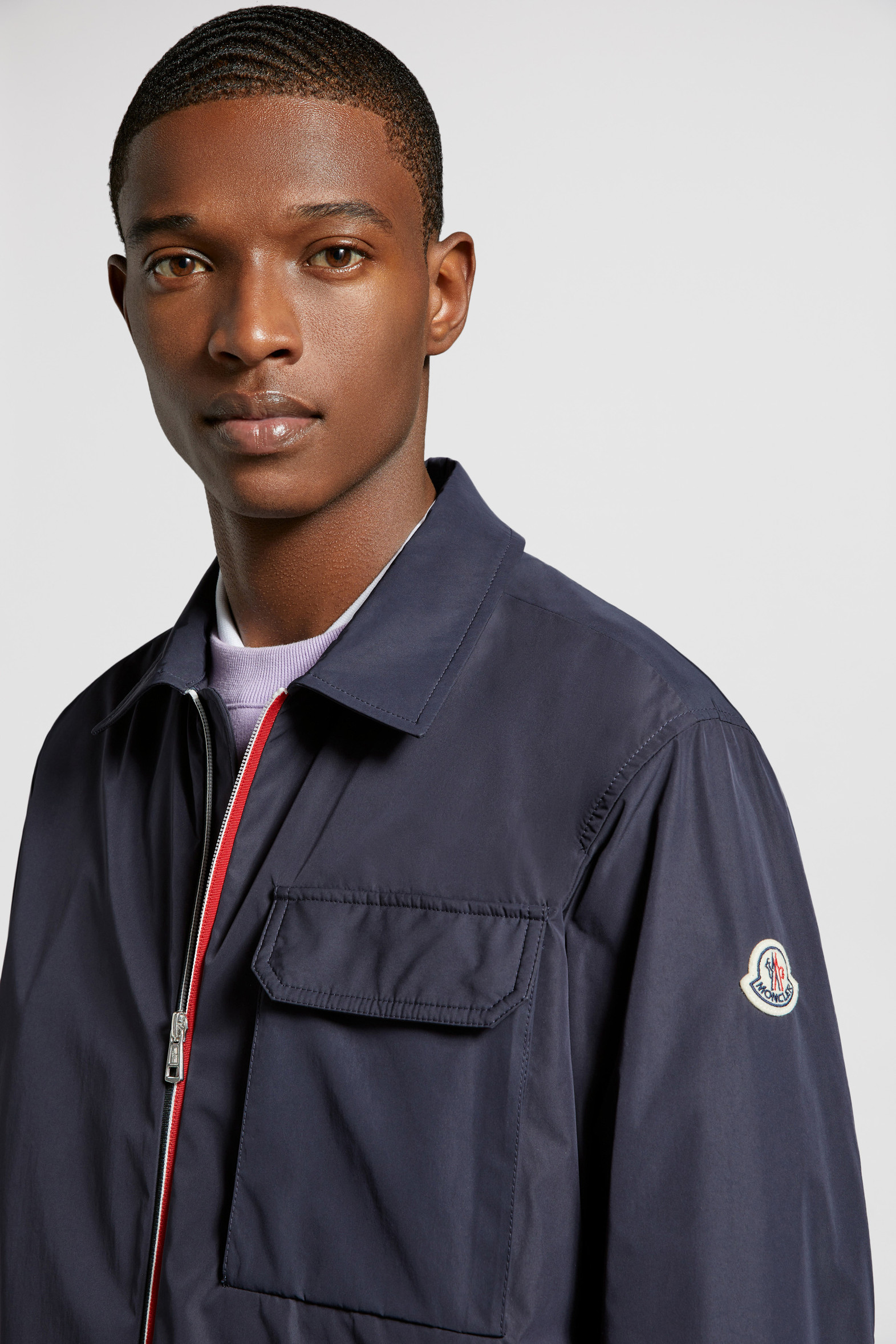 Navy Blue Epte Shacket - Windbreakers & Raincoats for Men | Moncler HK