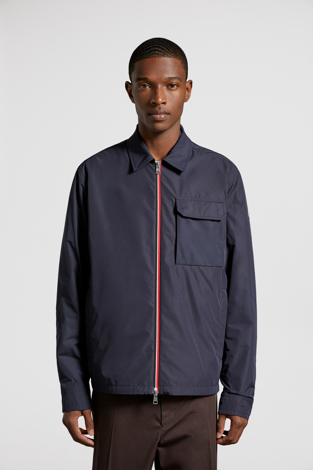 Navy Blue Epte Shacket - Windbreakers & Raincoats for Men | Moncler HK