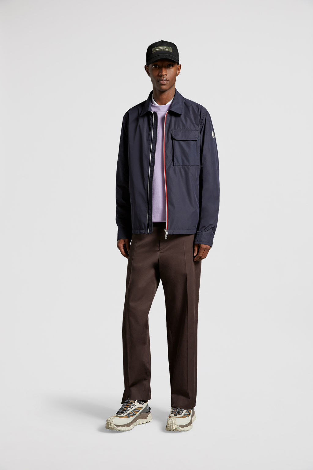 Navy Blue Epte Shirt Jacket - Lightweight Down Jackets for Men | Moncler GB