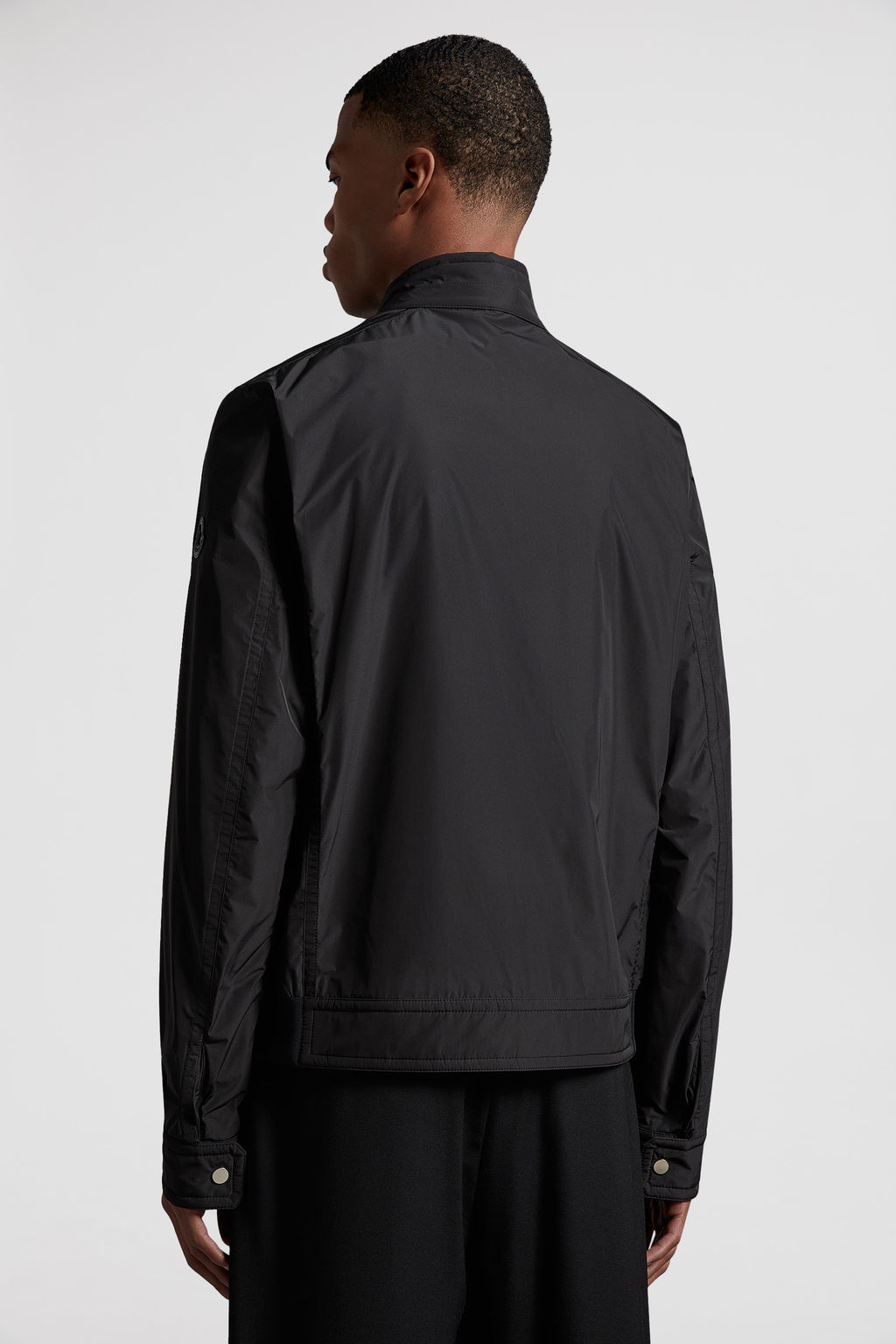 Black Drome Biker Jacket - Windbreakers & Raincoats for Men | Moncler FR