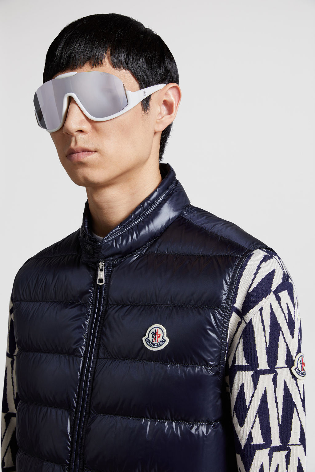 Night Blue Gui Down Vest - Vests for Men | Moncler CA