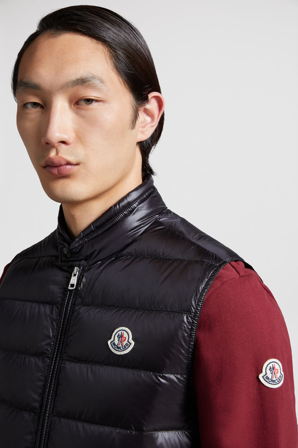 Black Gui Down Gilet - Vests for Men | Moncler FR
