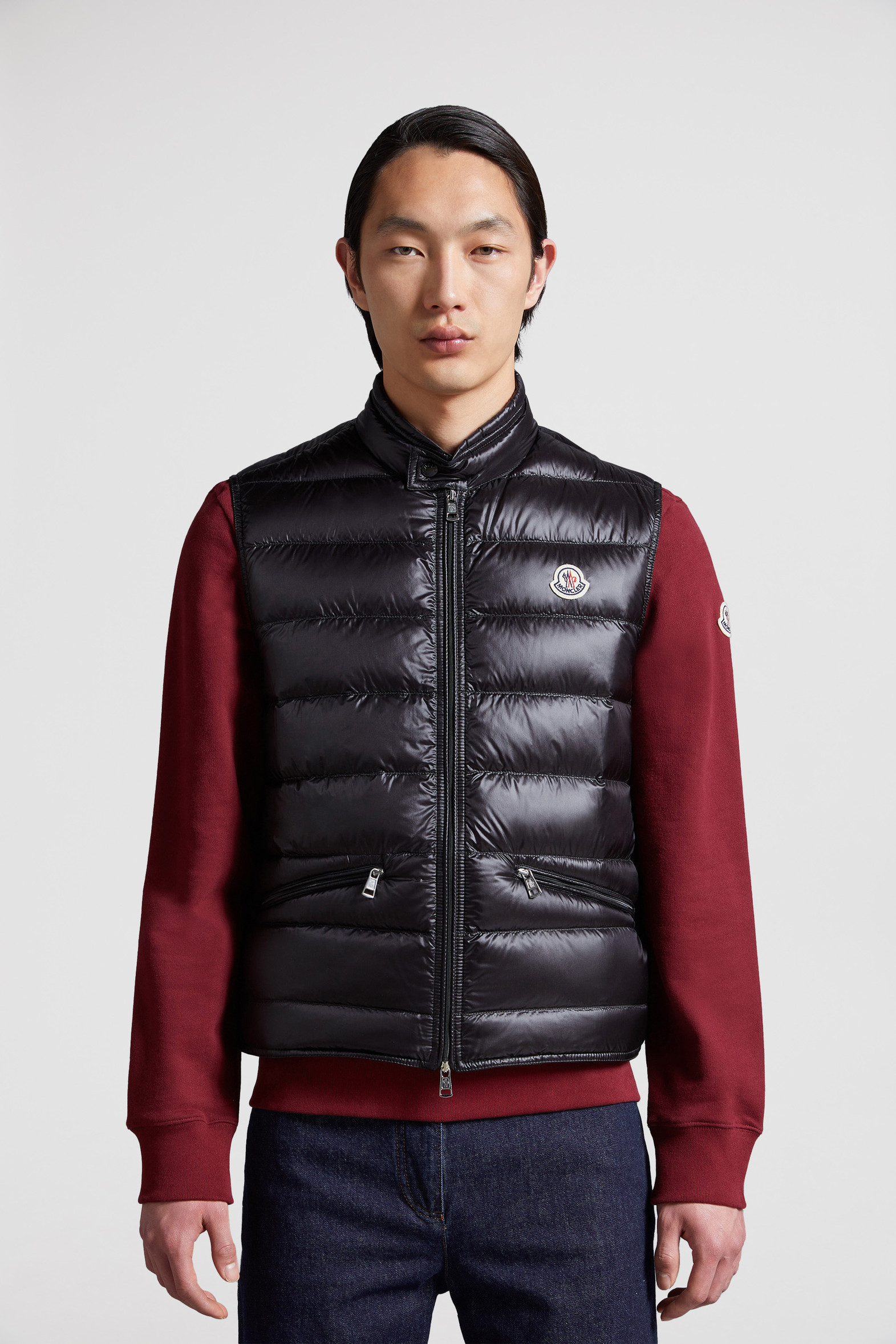 Black Gui Down Gilet - Vests for Men | Moncler HK