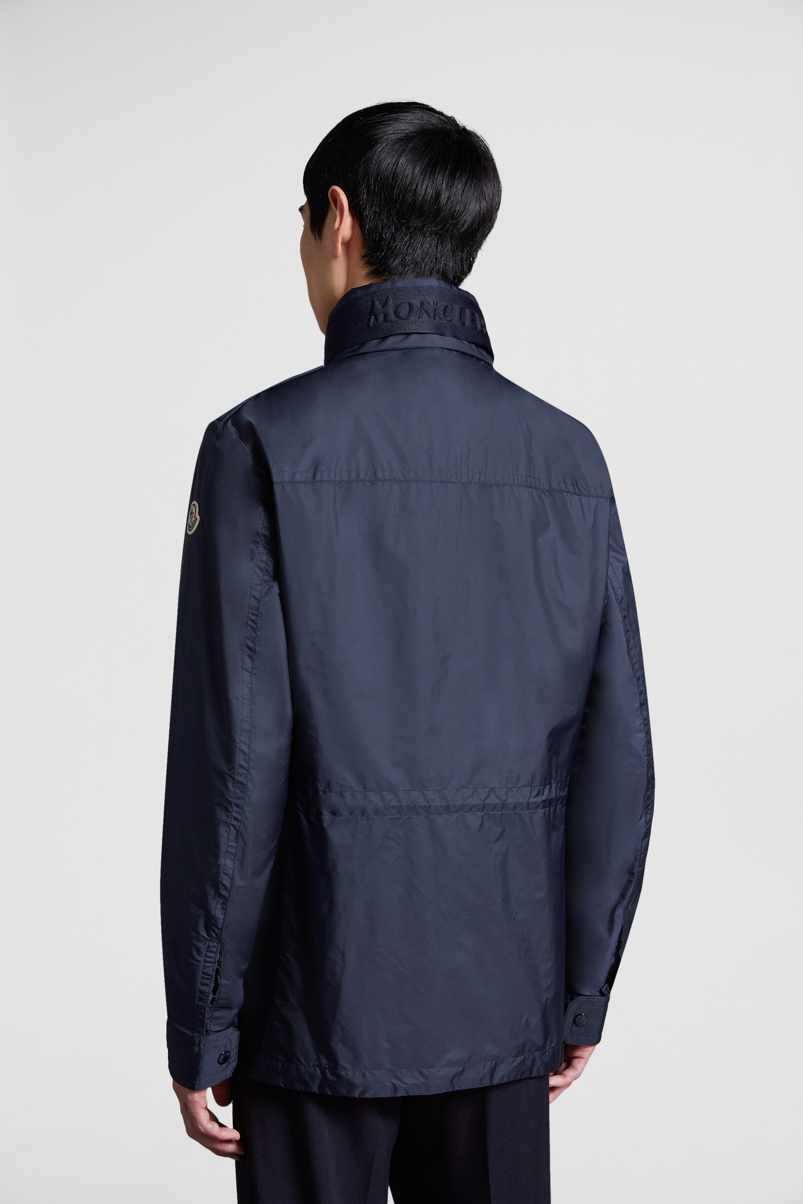 Navy Blue Lez Rain Jacket - Windbreakers & Raincoats for Men | Moncler BG