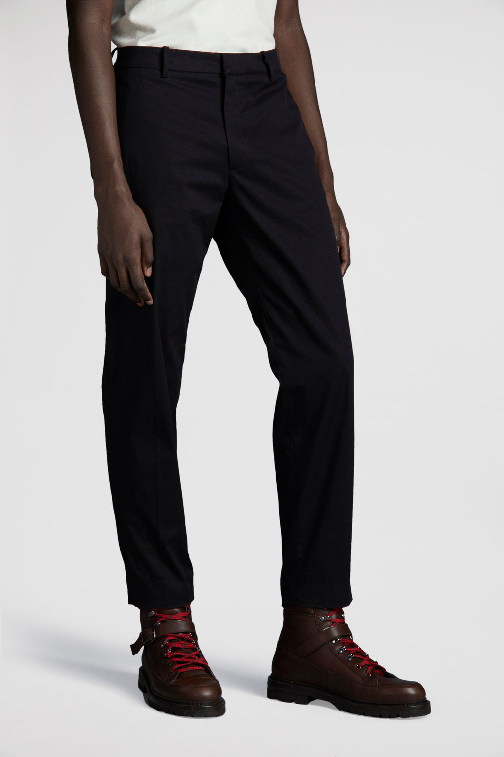 Black Cotton Poplin Pants - Pants & Shorts for Men | Moncler US
