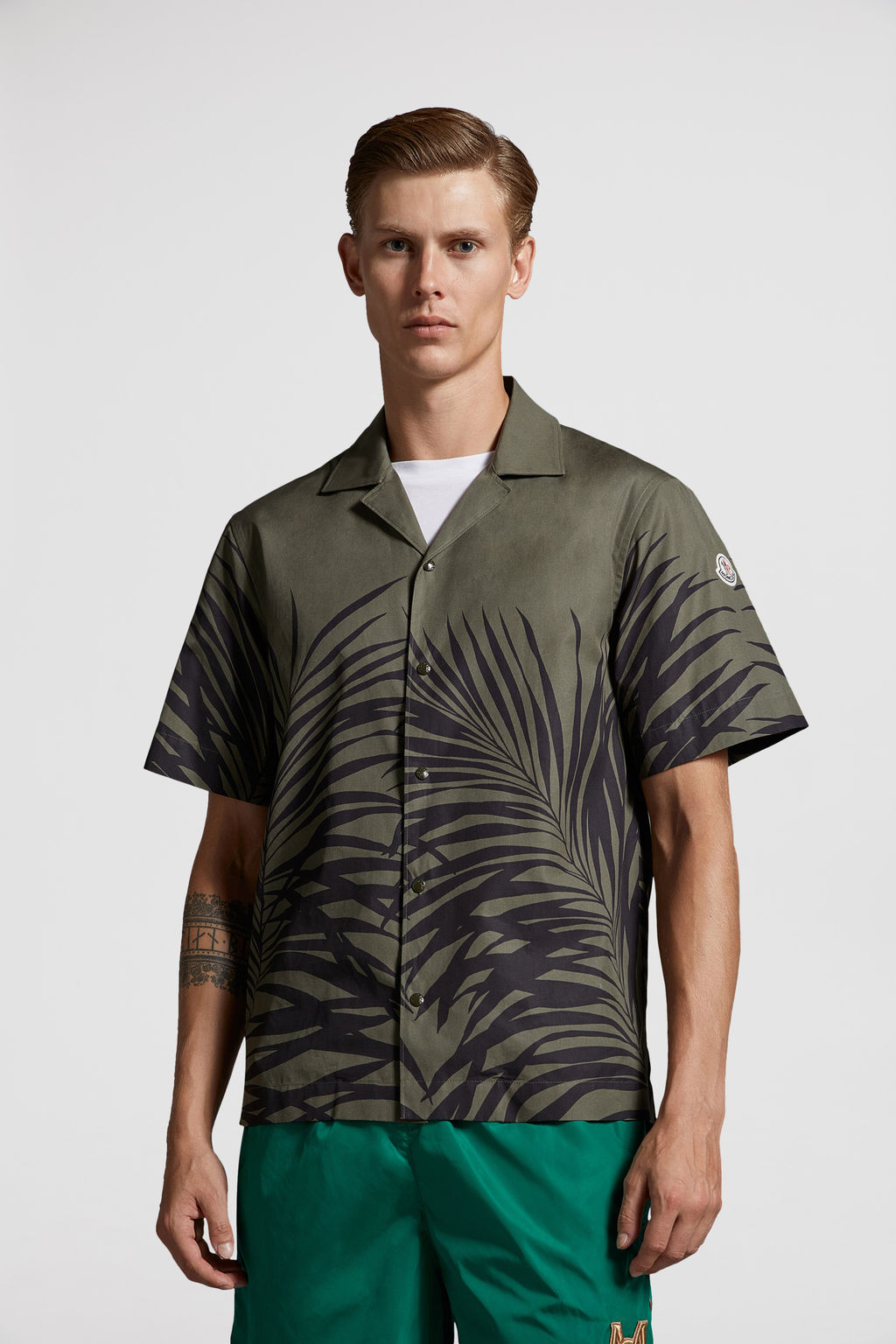Green & Black Printed Shirt - Shirts for Men | Moncler US