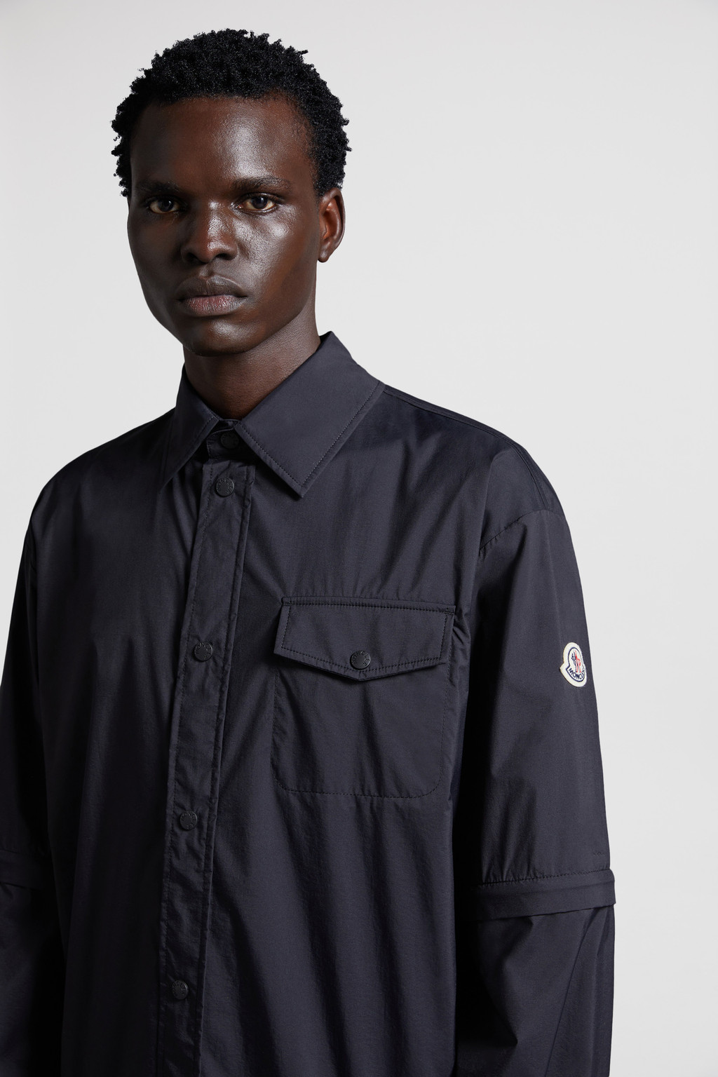 Black Nylon Shirt - Polos & T-shirts for Men | Moncler DE