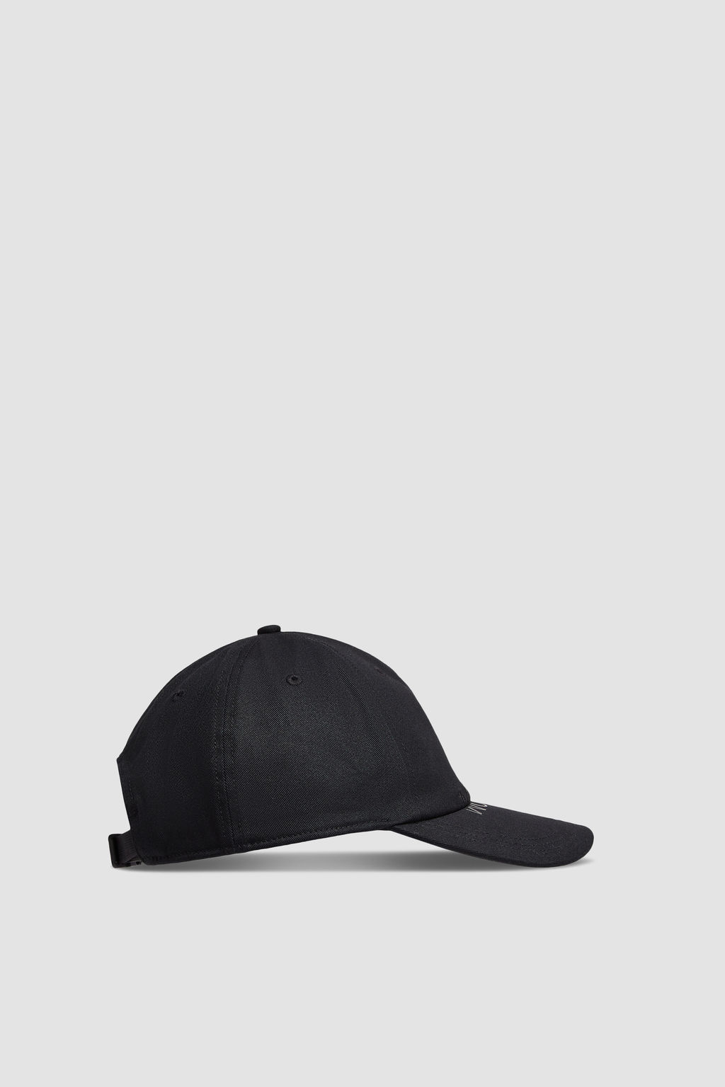 Black Gabardine & Twill Baseball Cap - Hats & Beanies for Men | Moncler IT