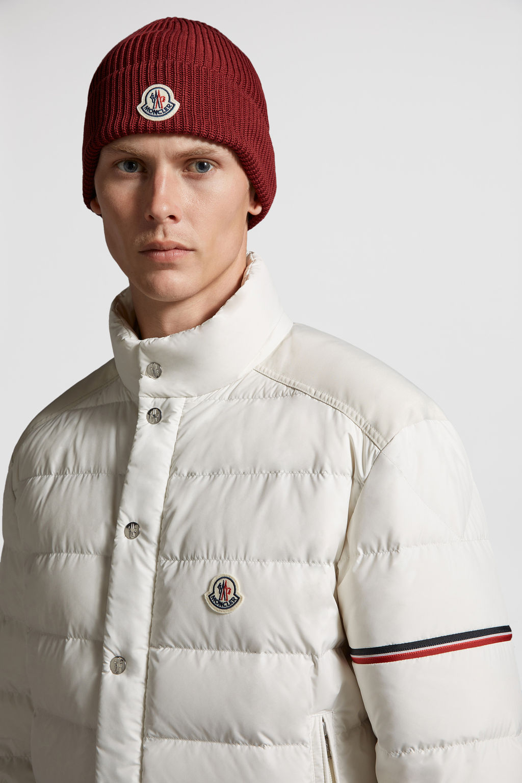 Bonnet en coton Rouge - Chapeaux & Bonnets Homme | Moncler FR