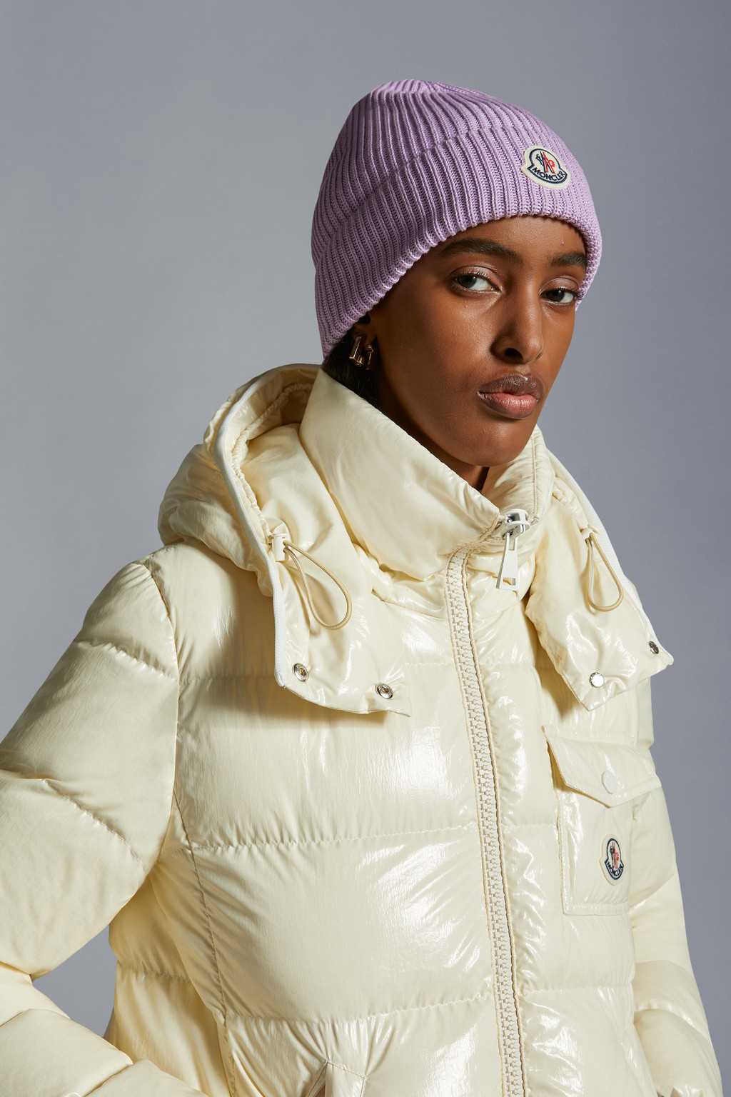 Bonnet en coton Violet - Chapeaux & Bonnets Homme | Moncler FR