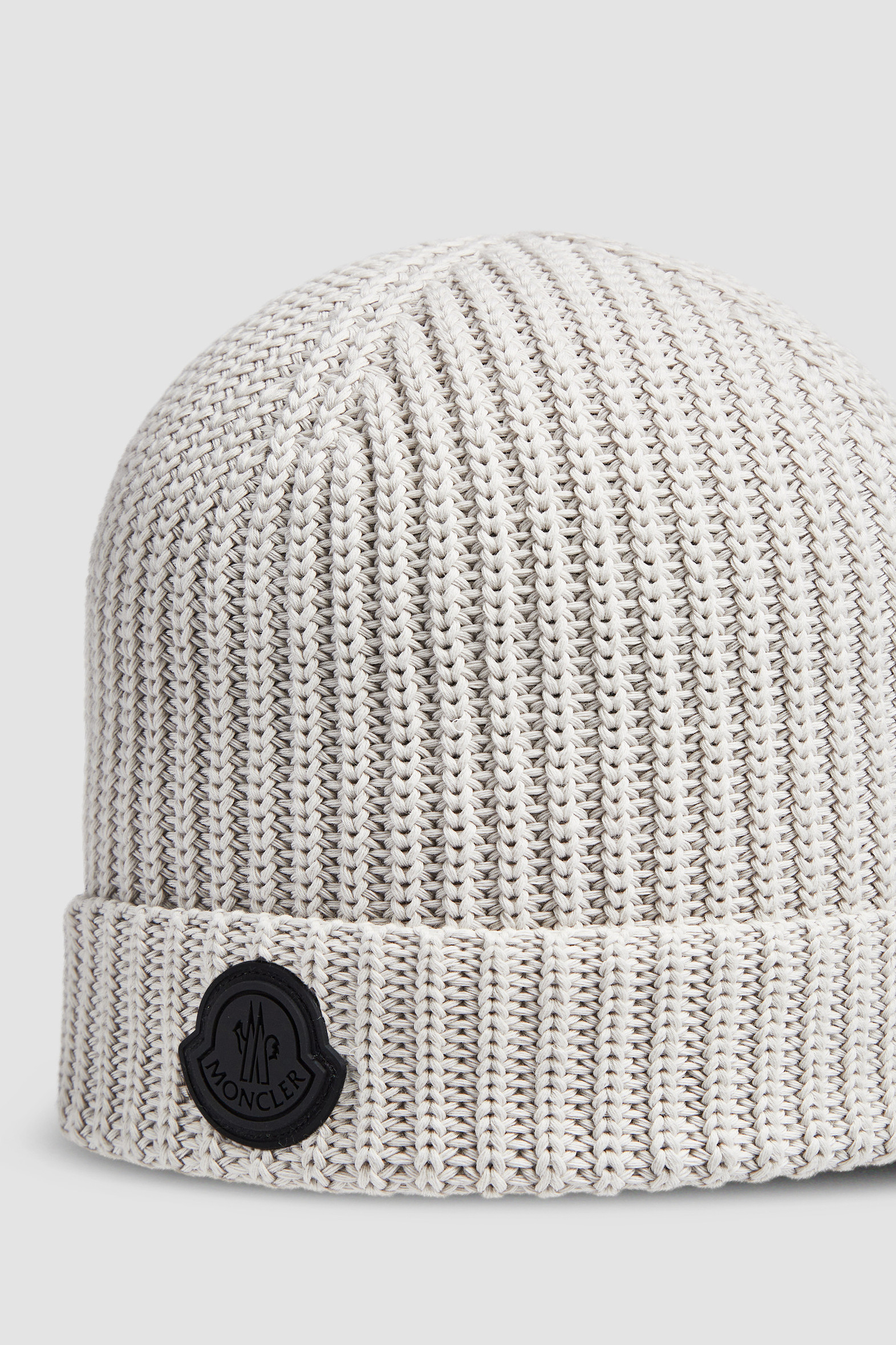 Bonnet en coton Gris Clair - Chapeaux & Bonnets Homme | Moncler FR