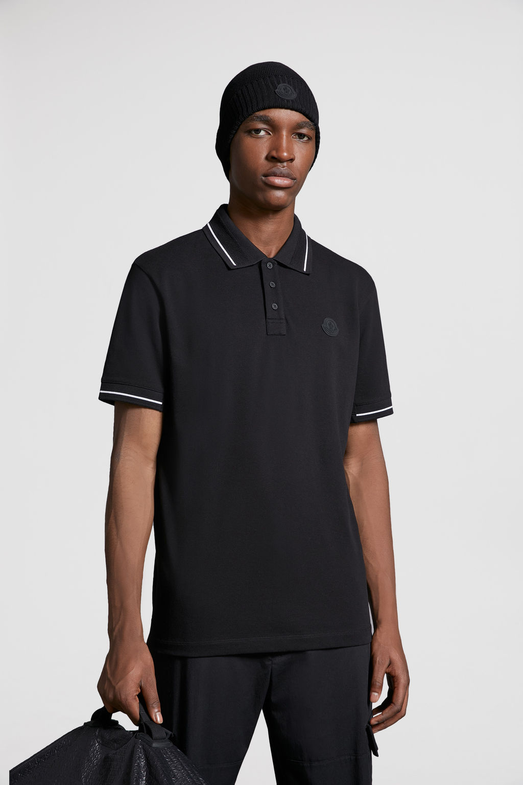 Poloshirt mit Logo Schwarz - Polos & T-Shirt für Herren | Moncler DE
