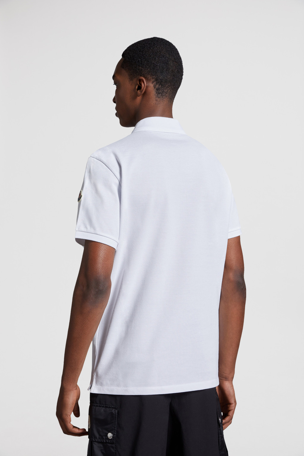Optical White Logo Motif Polo Shirt - Polos & T-shirts for Men | Moncler JP