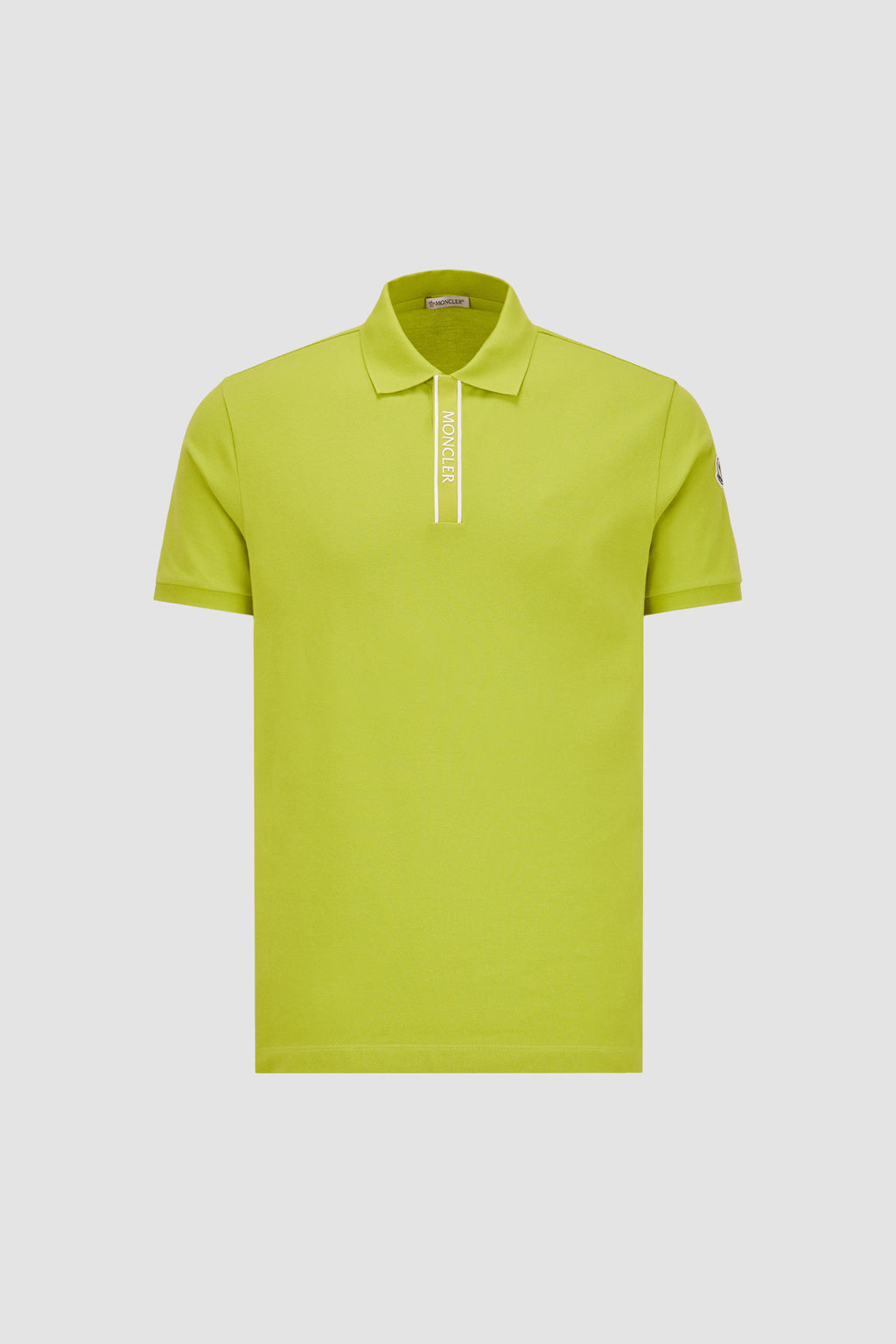 Yellow Lime Logo Motif Polo Shirt - Polos & T-shirts for Men | Moncler IT