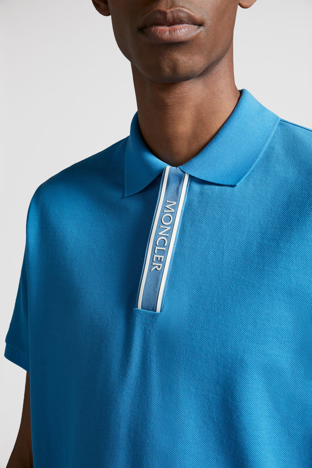 Blue Logo Motif Polo Shirt - Polos & T-shirts for Men | Moncler IT