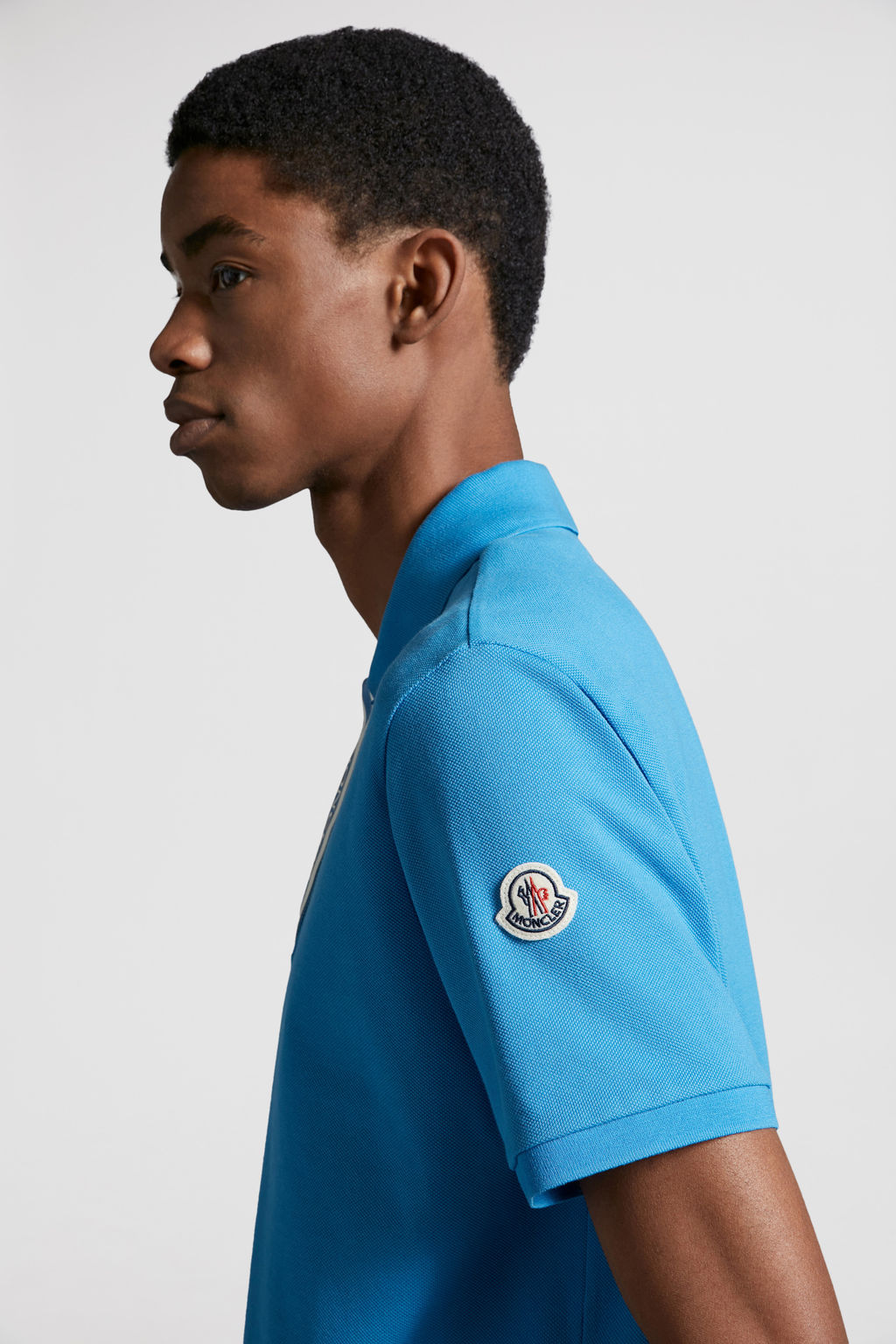 Blue Logo Motif Polo Shirt - Polos & T-shirts for Men | Moncler IT