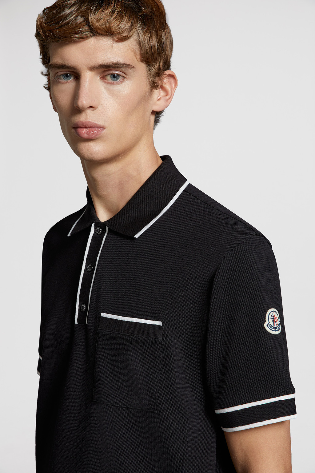 Polo color-block Noir - Printemps/Été Homme | Moncler LU