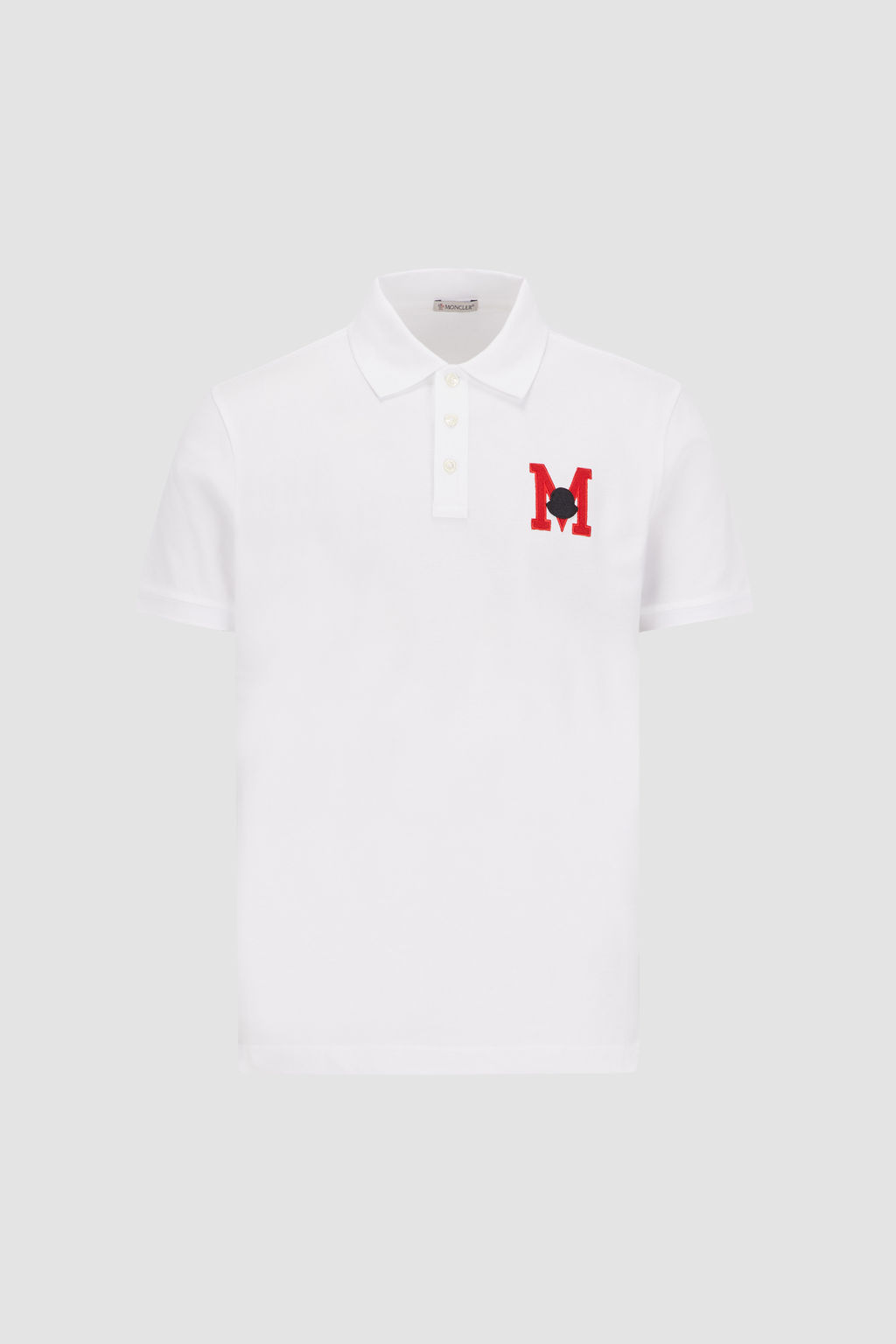 Optical White Embroidered Monogram Polo Shirt - Polos & T-shirts for ...