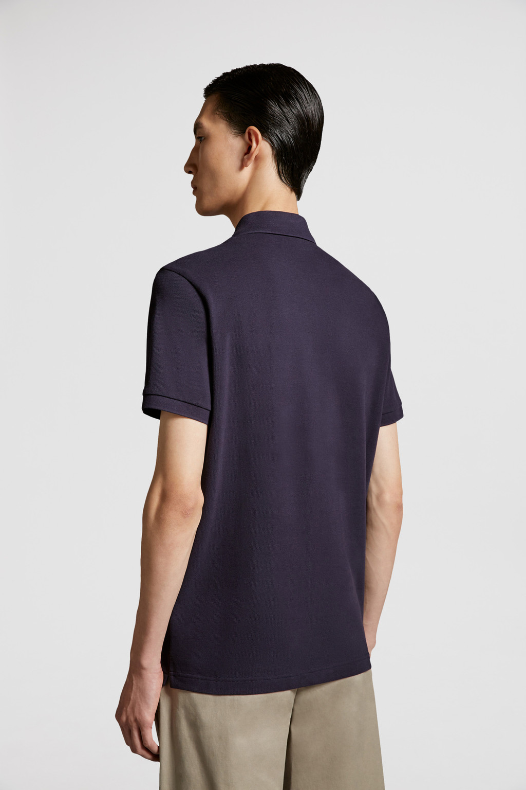 Dark Blue Embroidered Monogram Polo Shirt - Polos & T-shirts for Men ...