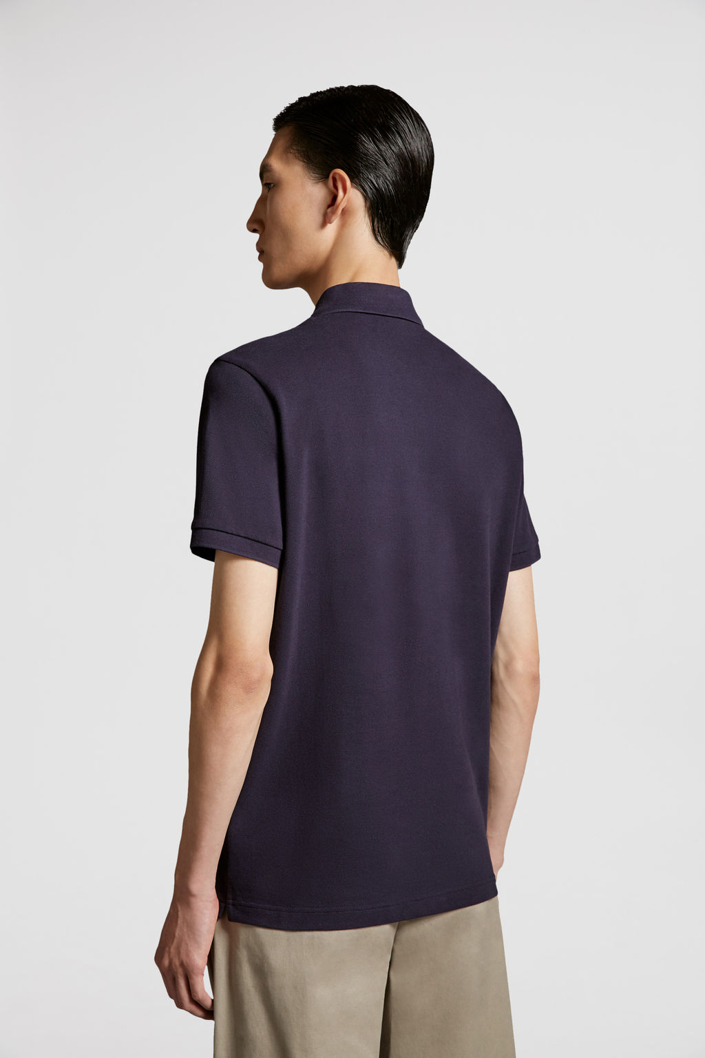 Dark Blue Embroidered Monogram Polo Shirt - Polos & T-shirts for Men ...