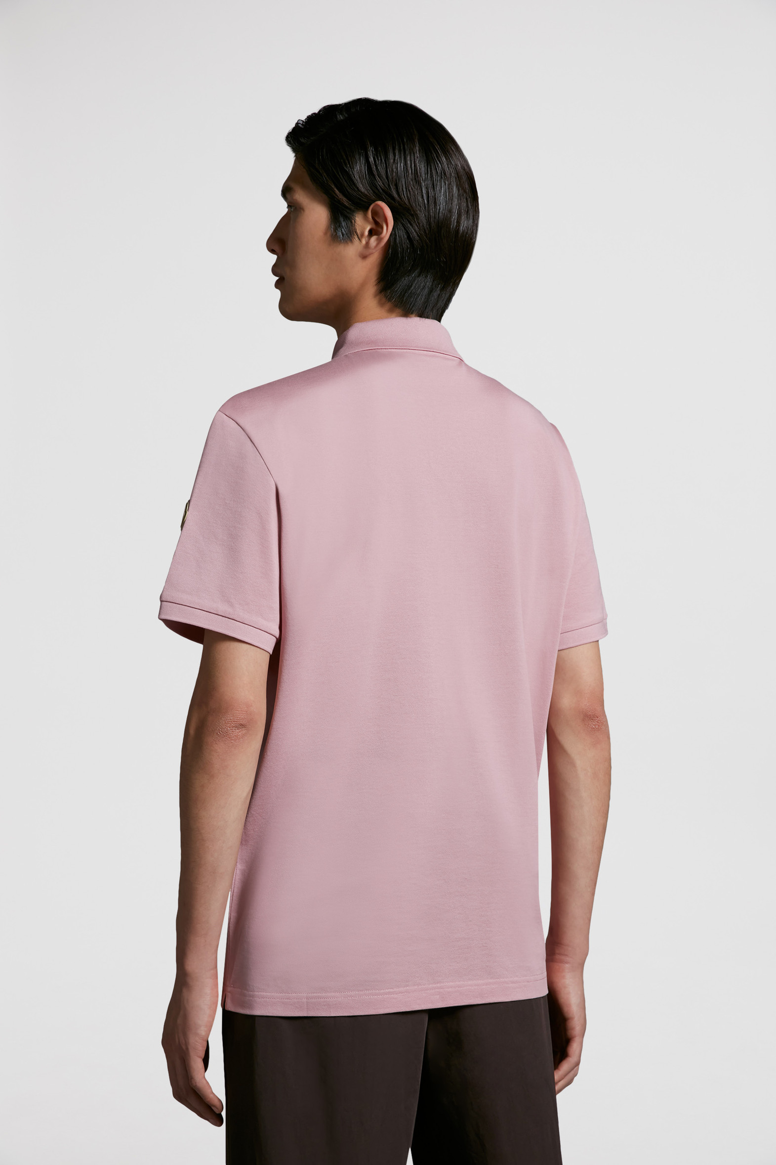 Pink Zip-Up Polo Shirt - Polos & T-shirts for Men | Moncler HK