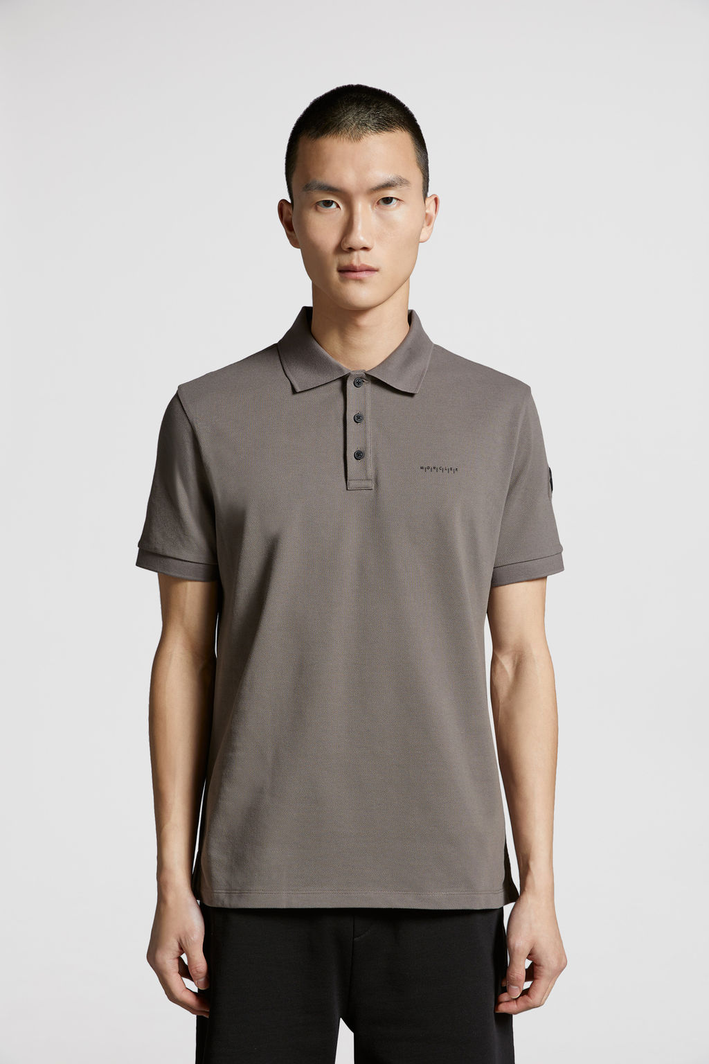 Poloshirt mit Logo-Akzente Grau Brau - Polos & T-Shirt für Herren ...