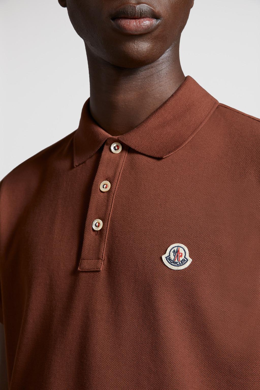 Red Logo Patch Polo Shirt - Polos & T-shirts for Men | Moncler LT