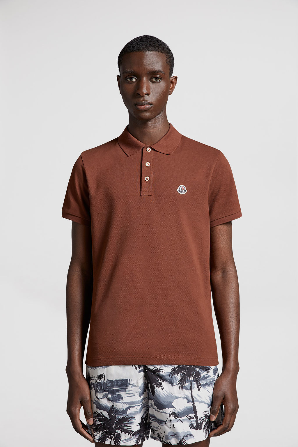 Poloshirt mit Logoaufnäher Rot - Polos & T-Shirt für Herren | Moncler DE