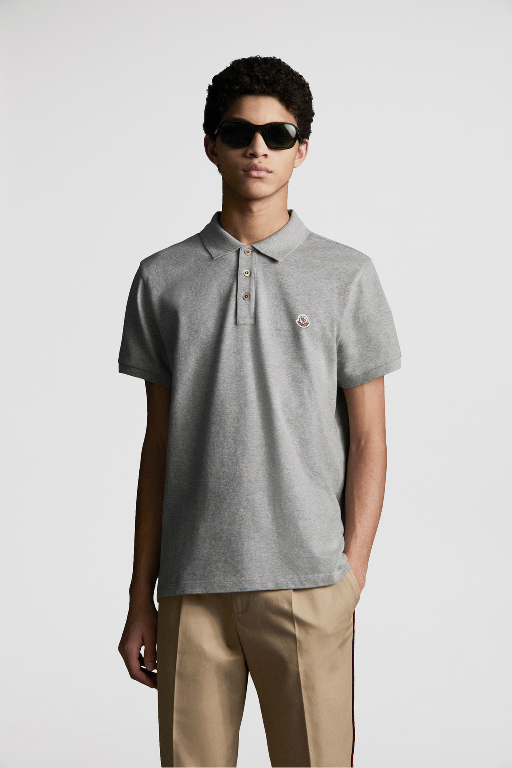 Poloshirt mit Logo Smaragdgrün - Polos & T-Shirt für Herren | Moncler DE