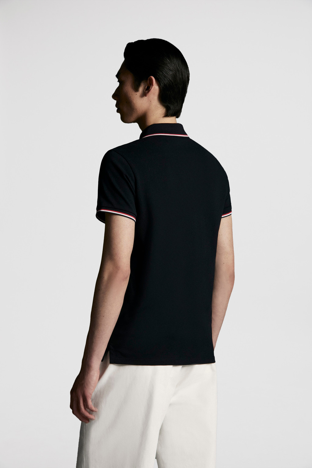 Black Logo Patch Polo Shirt - Polos & T-shirts for Men | Moncler LT