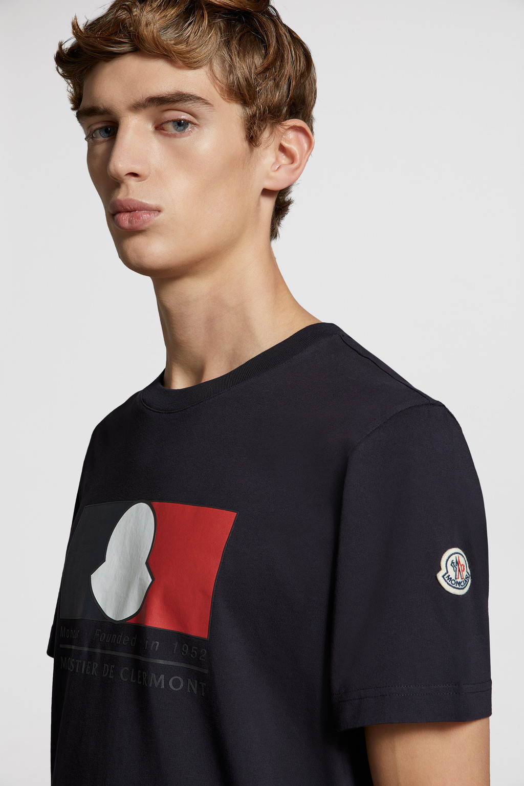 Night Blue Tricolour Logo Motif T-Shirt - Polos & T-shirts for Men ...