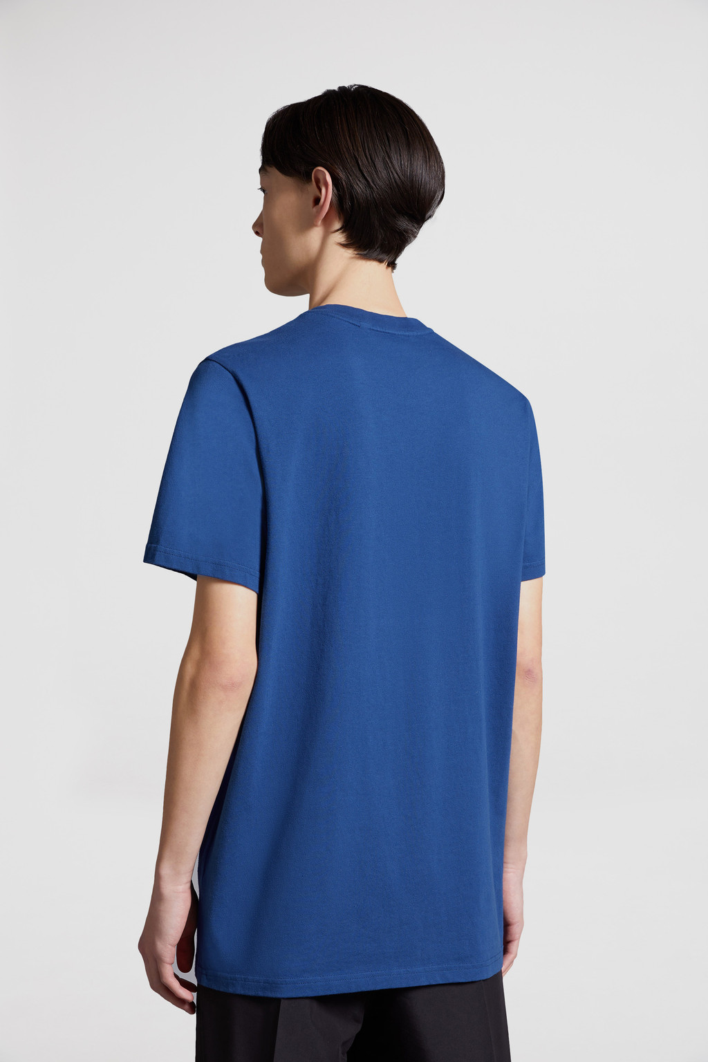 Blue Logo Patch T-Shirt - Polos & T-shirts for Men | Moncler CH
