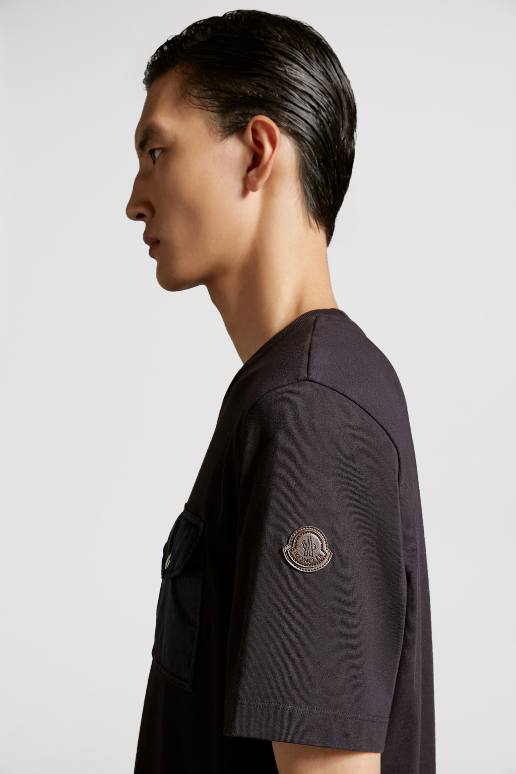 Night Blue T-Shirt with Pocket - Polos & T-shirts for Men | Moncler GB