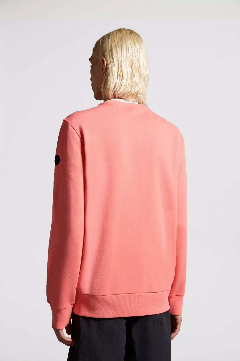 Sudadera Con Logotipo Rosado Sudaderas De Hombre Moncler Us