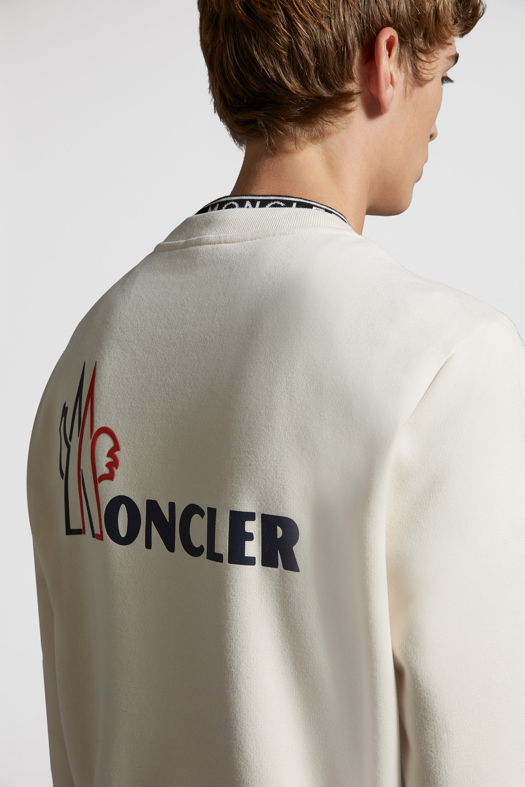 White Logo Sweatshirt - Sweatshirts for Men | Moncler HR