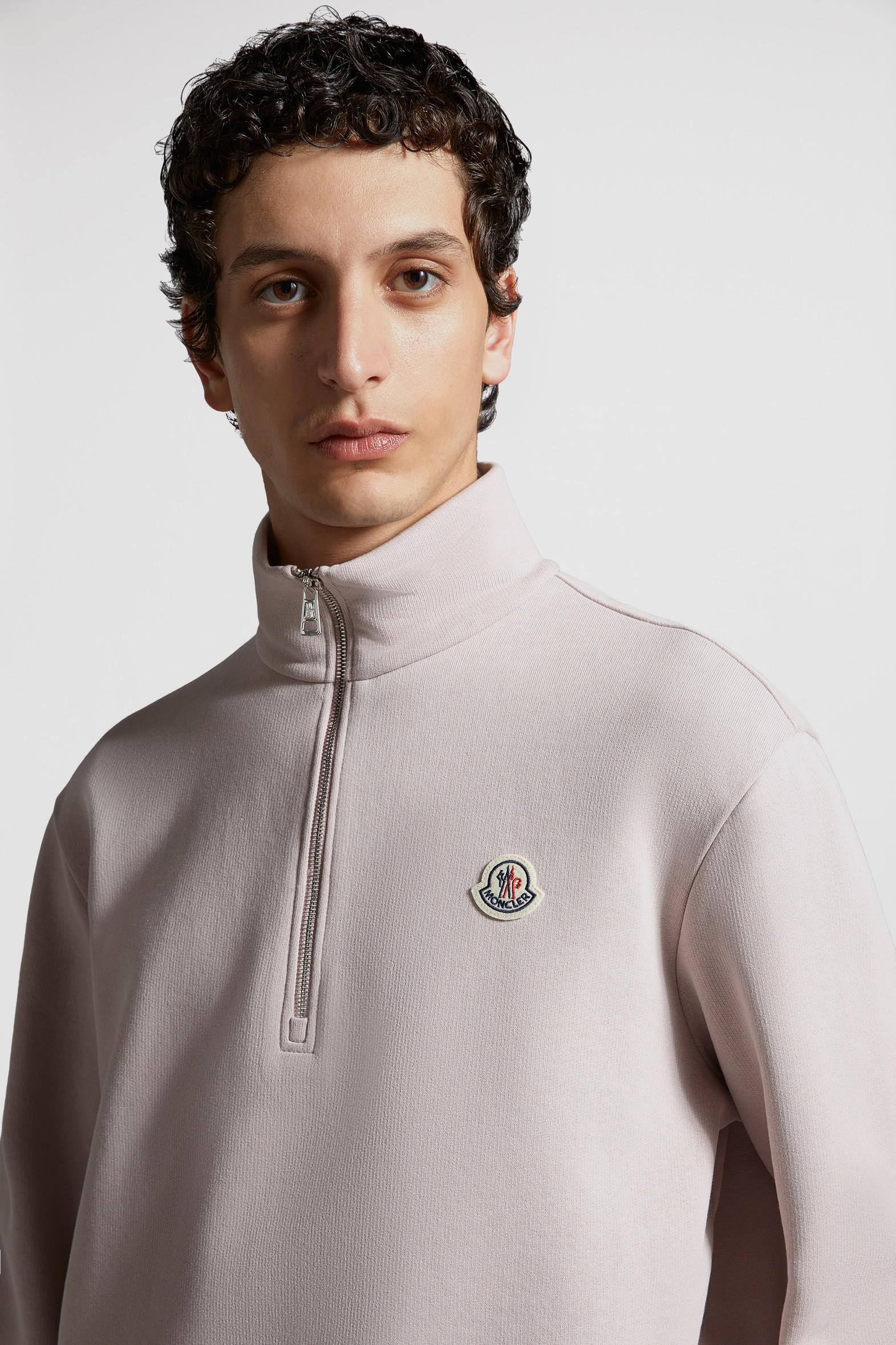 Pink Zip-Up Sweatshirt - Sweatshirts for Men | Moncler US