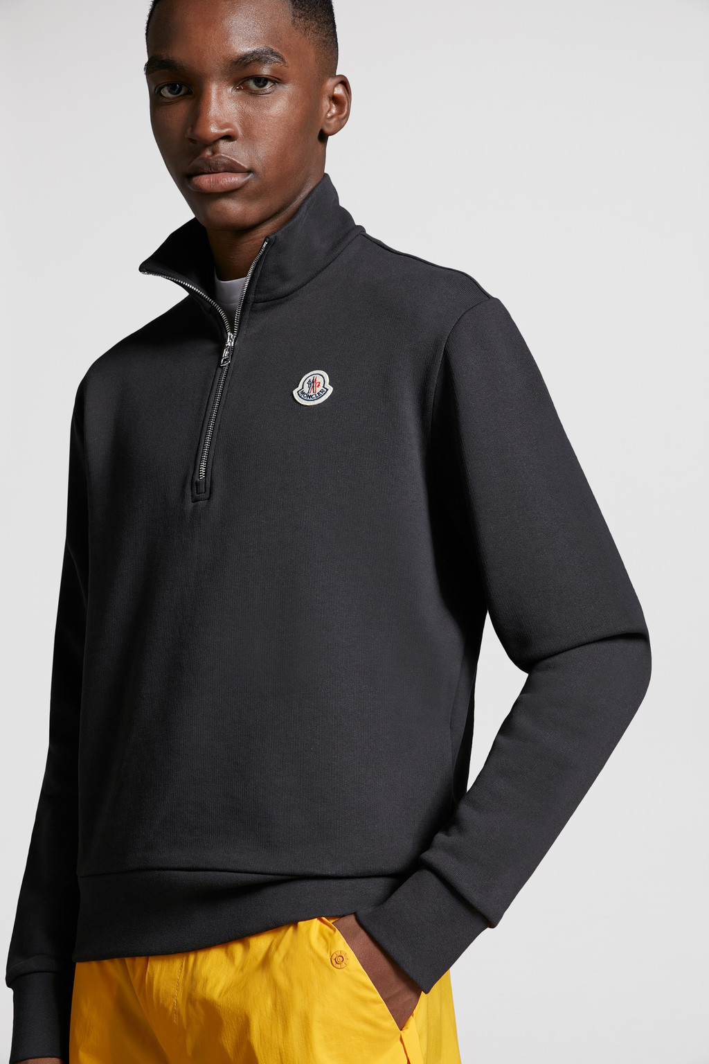 Black Zip-Up Sweatshirt - Sweatshirts for Men | Moncler LT