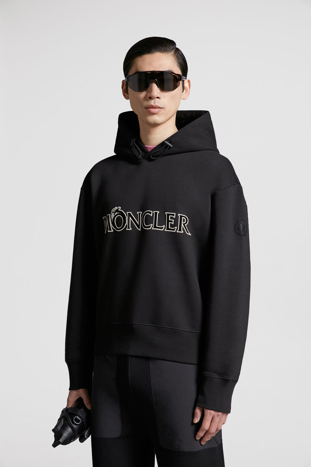 Black Reversible Zip-Up Hoodie - Sweatshirts for Men | Moncler US
