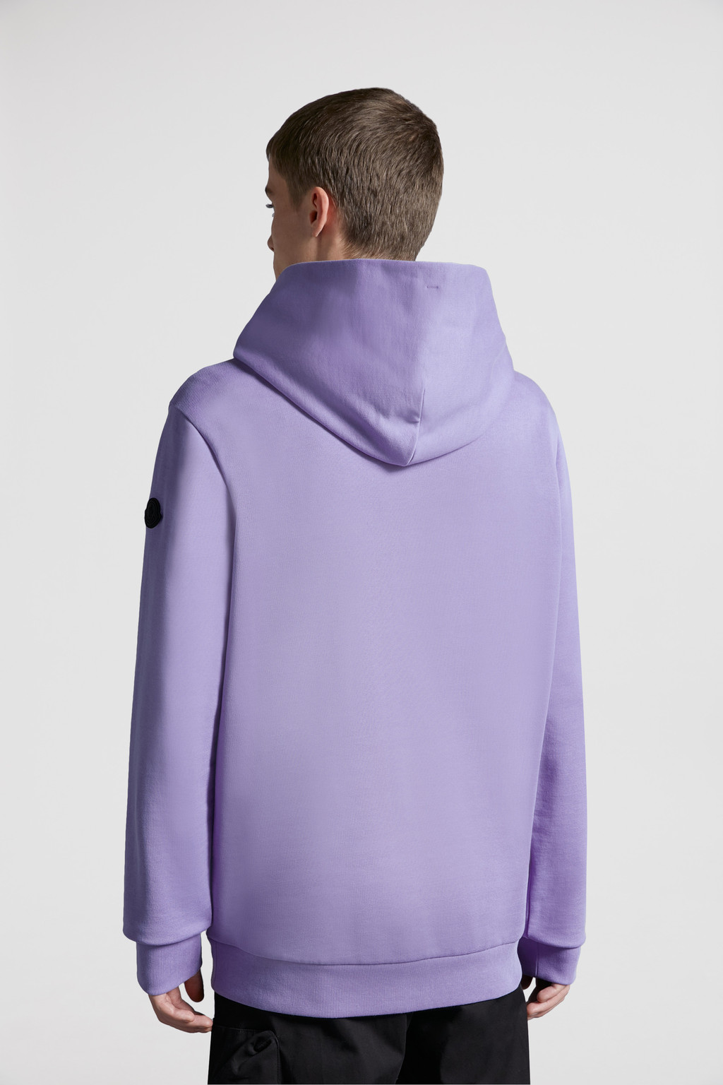 Lilac Logo Motif Hoodie - Sweatshirts for Men | Moncler FR