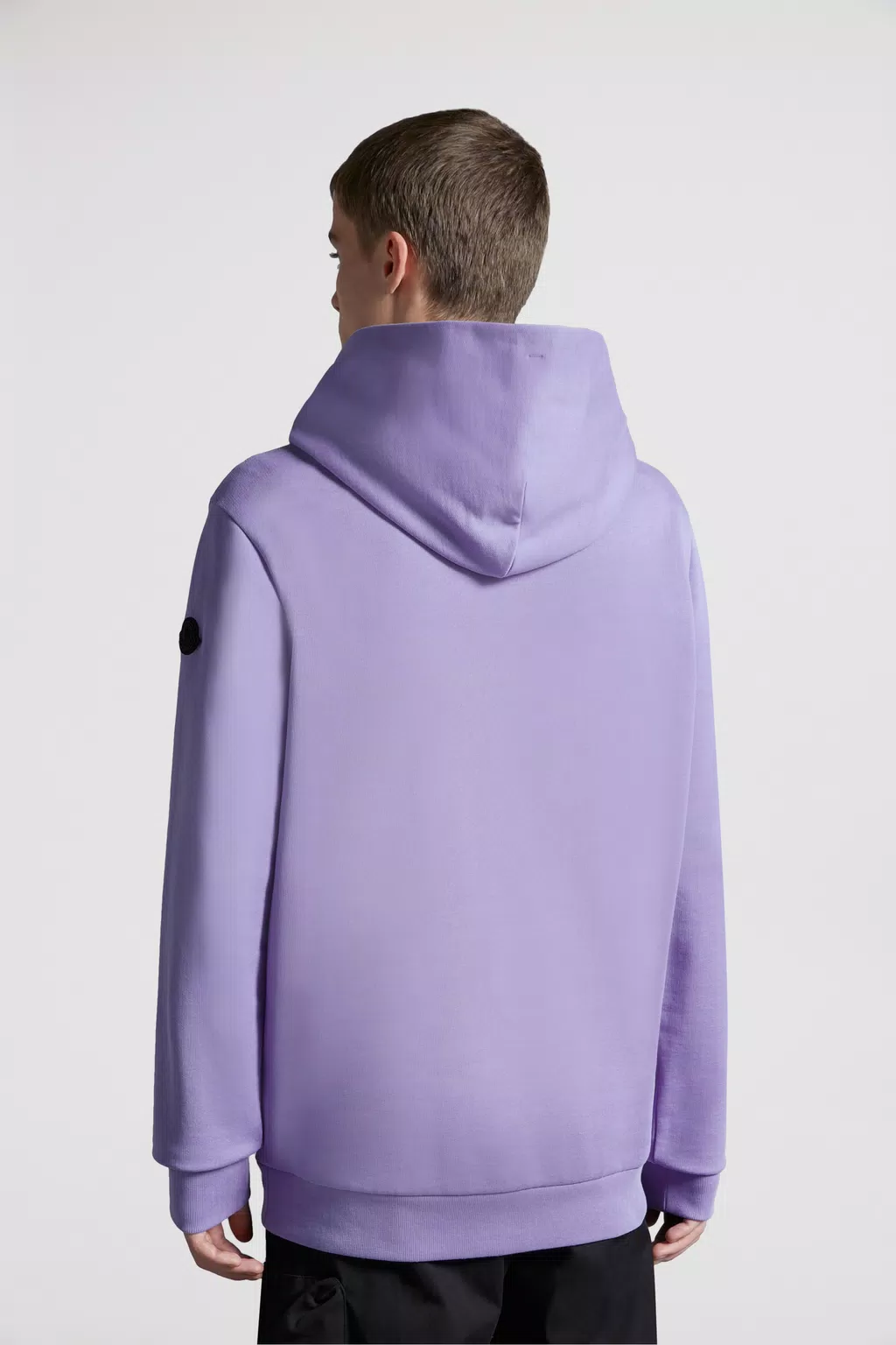 Sudadera Con Capucha Y Logotipo Lila Sudaderas De Hombre Moncler Us
